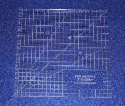 6" Square Ruler. Acrylic 1/8" thick. Quilting/Sewing - Walmart.com