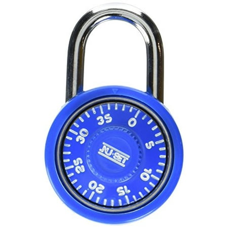 Nu-Set 1-3/4" 45mm Spin Dial Combination Padlock, Blue ( 2 pack ...