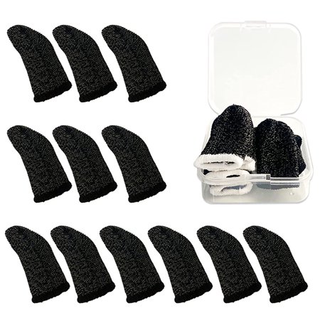 CPDD Gaming Finger Sleeves for Mobile Game Controllers (Pack of 12 ...