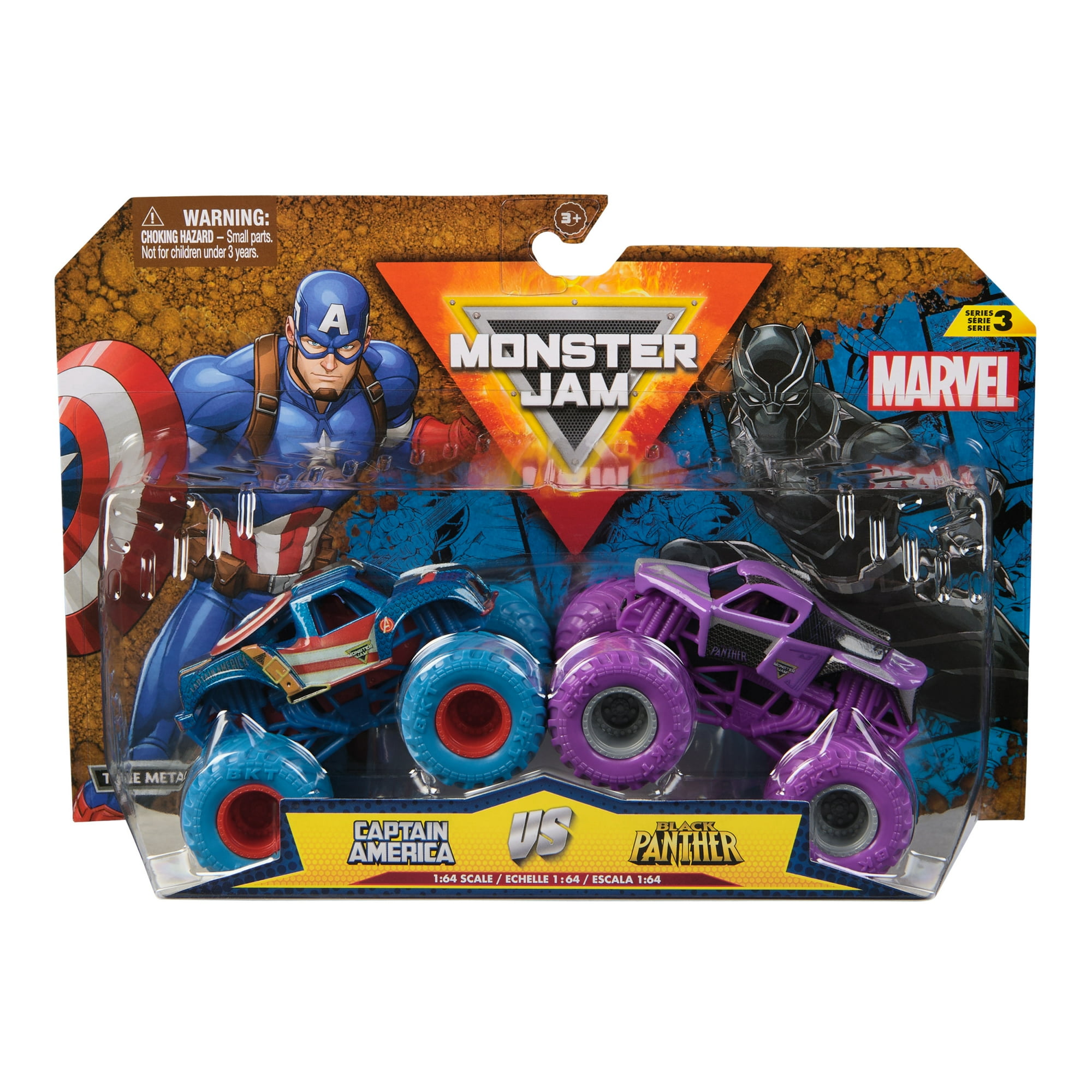 Click here for Monster Jam Captain America Vs. Black Panther Die-... prices