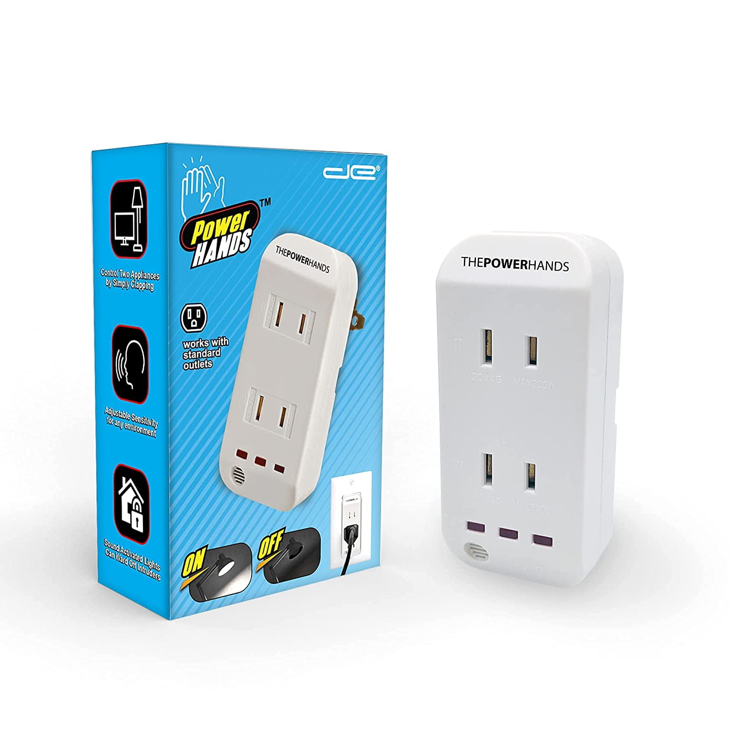 Power Hands | Clapping Light Control Noise Detecting Wireless Wall ...