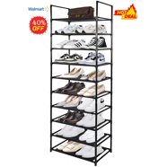 Ktaxon 50 Pairs 10 Tiers Shoe Rack Shoe Shelf Shoes Storage Organizer ...