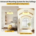 3-Light Ceiling Light Fixture, Directional Track Lighting Modern White ...