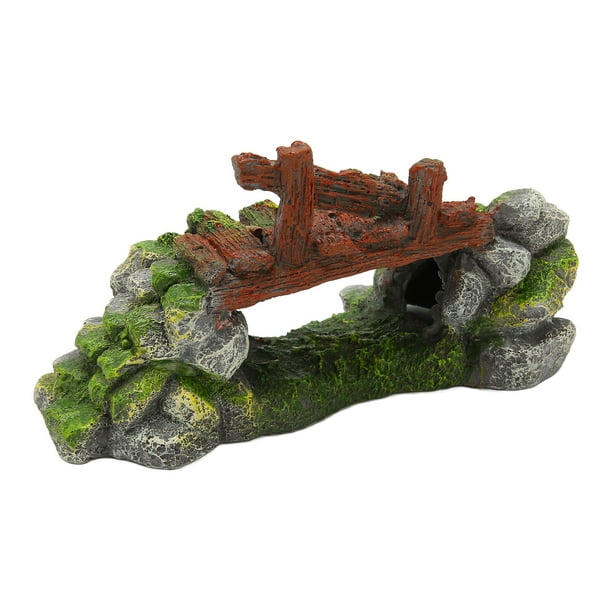 Fish Decoration Bridge, Eco Friendly Lightweight Resin Bridge Aquariums ...