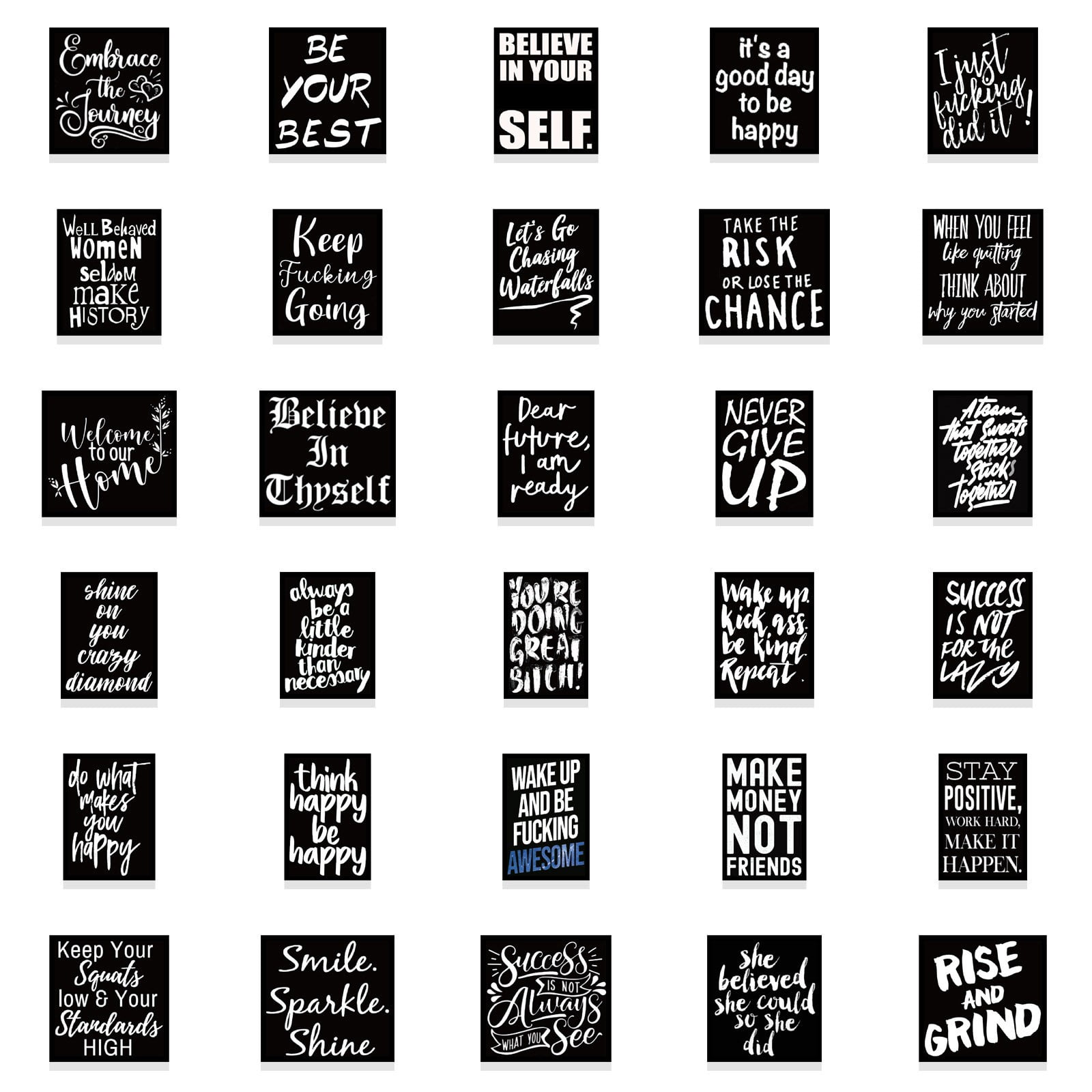 Click here for Seductiva Less Than 5 Stickers Inspirational Engli... prices