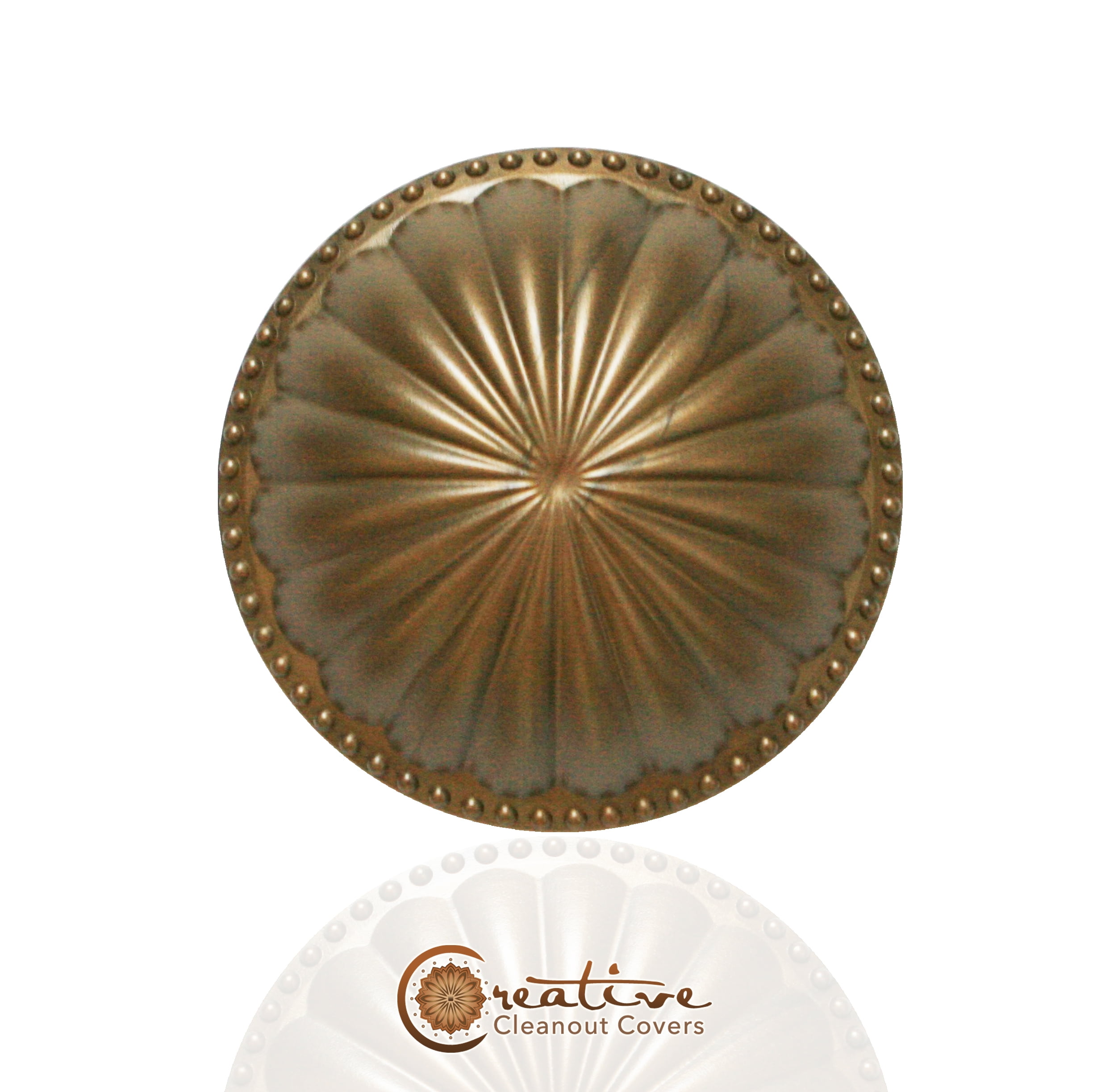 Laguna 5.25 in. Dome Glamour Gold Cleanout Cover - Walmart.com