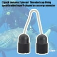 2pcs Wishbone Latex Tube Adapter Fishing Tool Spearfishing Connector ...