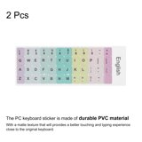 Uxcell Universal English Keyboard Stickers, Replacement Keyboard ...