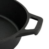 MegaChef 10 inch Round Preseasoned Cast Iron Frying Pan with Handle in ...