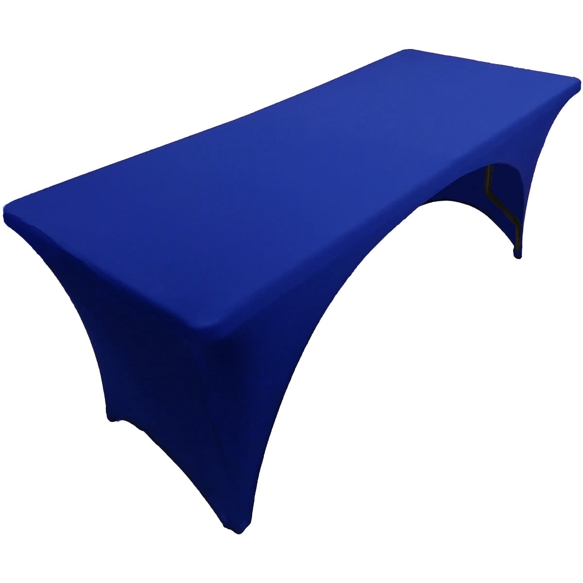 Gowinex Royal Blue 6ft Open Back Spandex Fitted Stretch Tablecloth ...