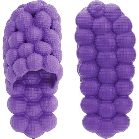 Bubble Slides for Women and Men | Ultra Cushioned Funny Lychee Massage ...