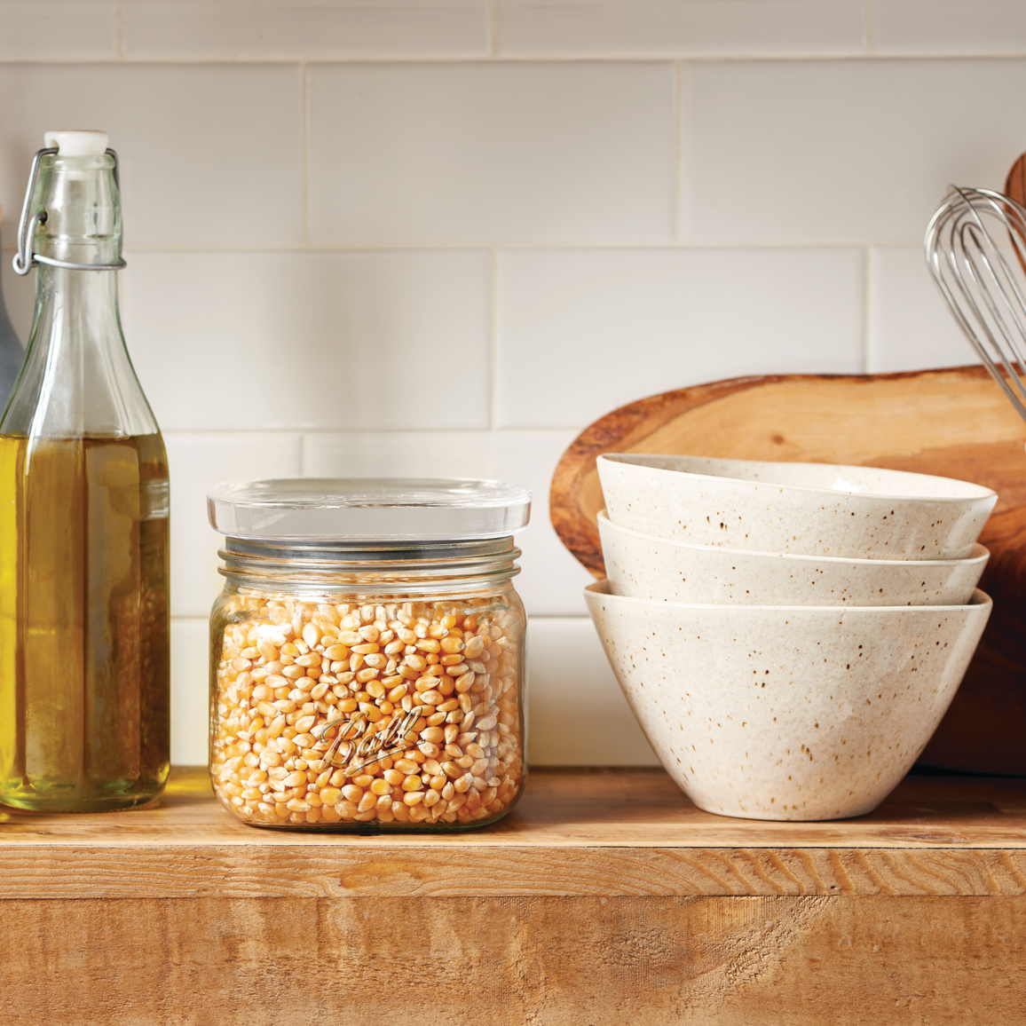 Ball Stack & Store Airtight Quart Glass Storage Jars 2 Pack, 32 oz ...