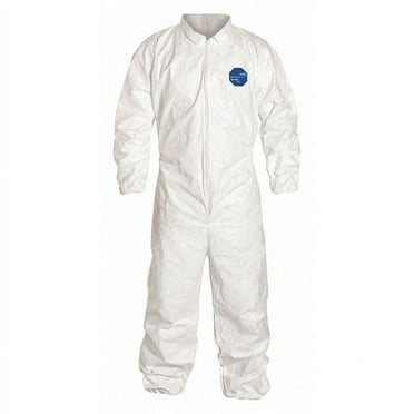 Tyvek Elastic-Cuff Hooded Coveralls w/Boots, White, 3X-Large, 25/Carton ...