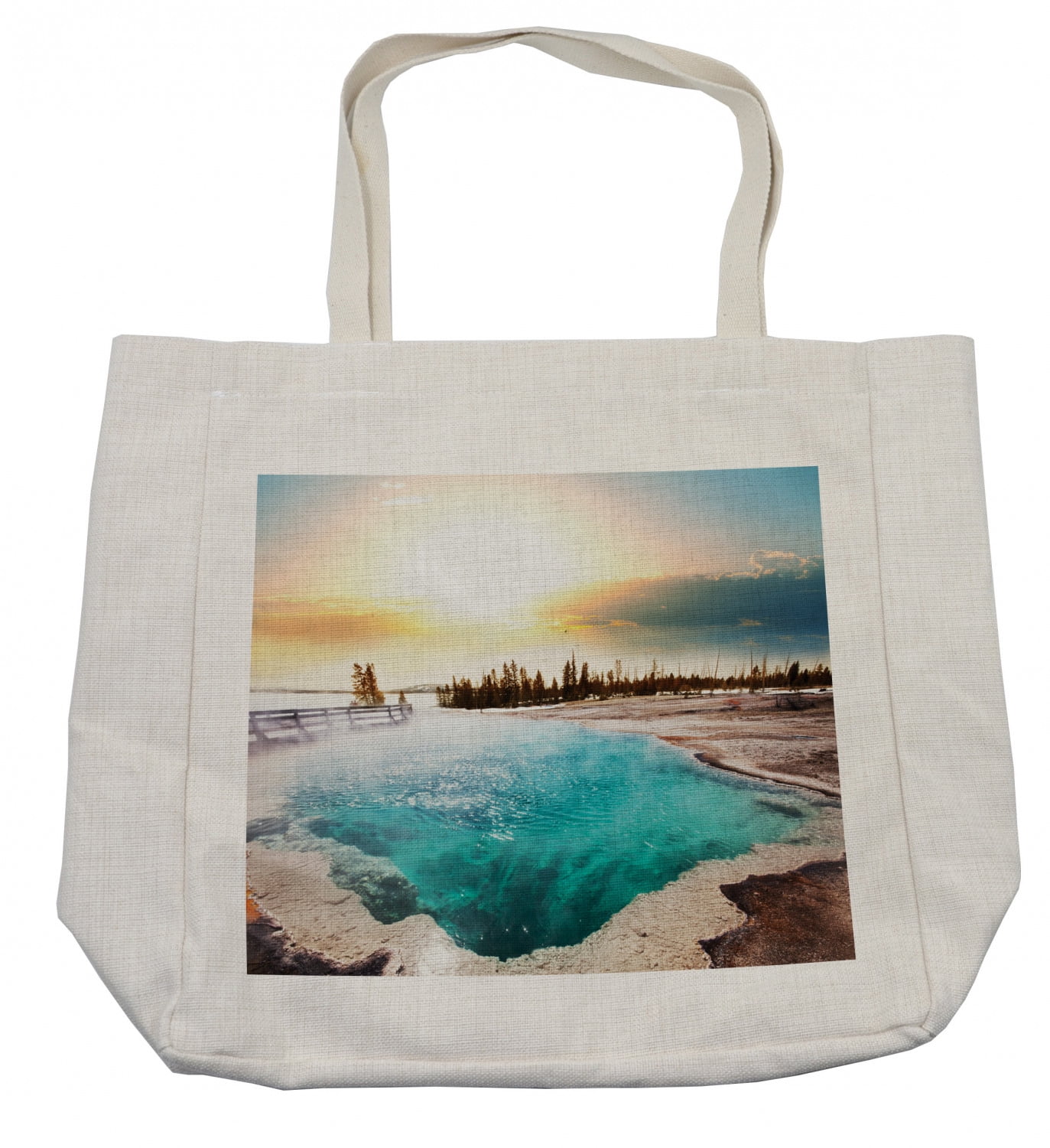 Yellowstone Shopping Bag, Hot Springs in Yellowstone National Park ...