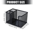 Multpurpose Metal Pen Stand Multi Compartment Pen Storage Case 3 ...