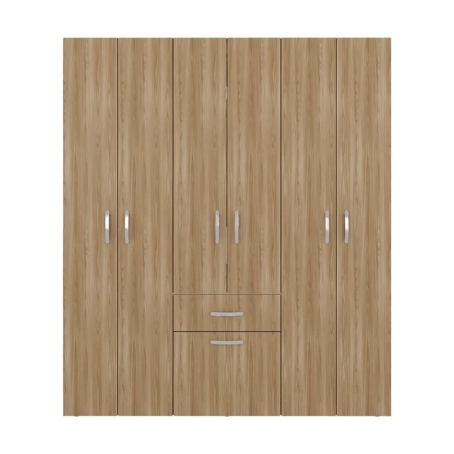 Ropero Closet 6 puertas y 2 cajones Color Madera RTA | Walmart en línea