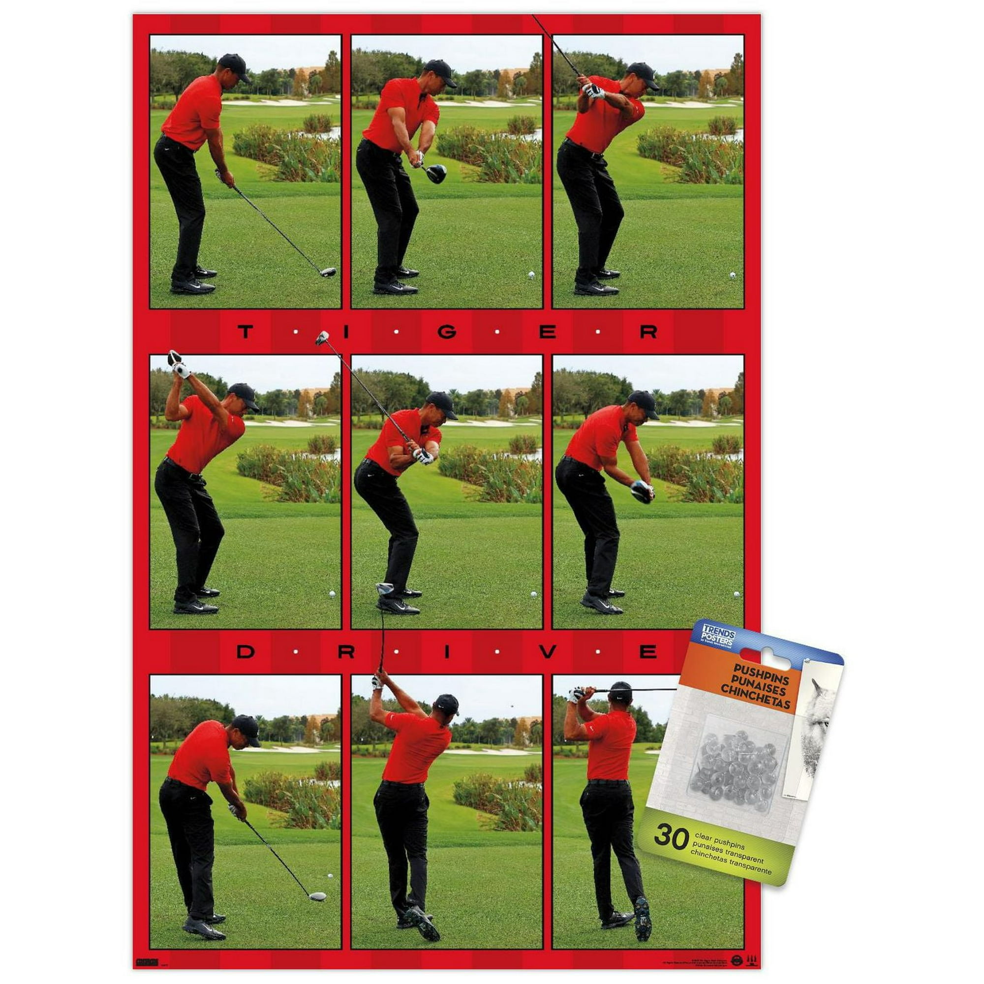 Click here for Trends International Tiger Woods - Drive Wall Post... prices