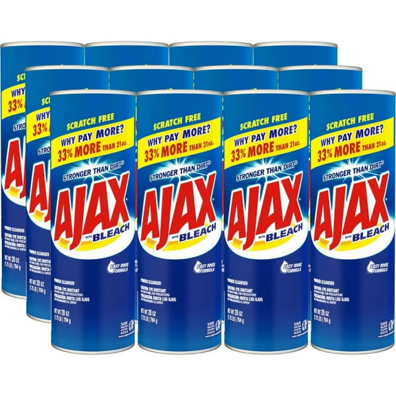 AJAX Powder Cleanser with Bleach, Multi-Purpose Cleaner, 21 oz ...