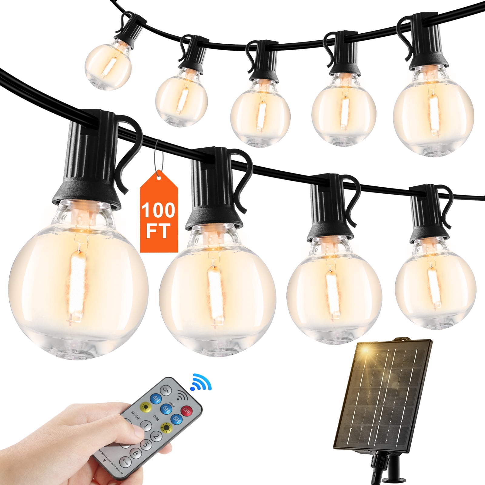 Click here for Vevor 100ft Solar Led Outdoor String Patio Lights... prices