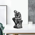 Modern The Thinker Sitting Man Statue Figurine Resin Sculpture Office ...