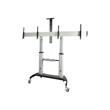 StarTech.com Dual TV Cart for 37-60in VESA TVs up to 110lb (50kg) each ...