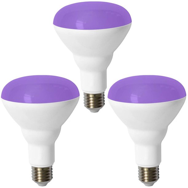 MeAddHome UV LED Black Light Bulbs 12W Black Light Bulb for Glow in The ...