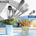 Capri Lemon Ceramic Utensil Holder Blue Tiles Yellow Lemon Kitchen ...