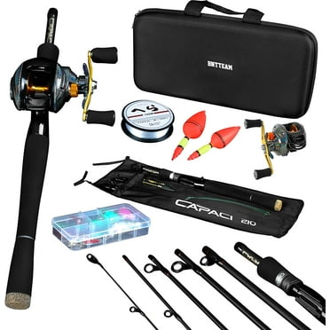 Fenwick Pflueger Nighthawk Low Profile Bait Cast Reel and Fishing Rod ...