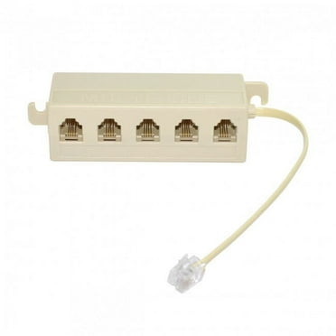 ELECTCHN Two Way Telephone Splitters RJ11 Male to Dual Female Cable ...