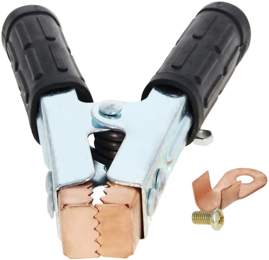 ALmi 500A Heavy-Duty Insulated Alligator Clips Battery Cable Clips ...