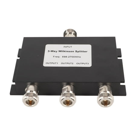 3 Way Power Divider, 698-2700MHz 3 Way TV Signal Splitter 50W With F ...