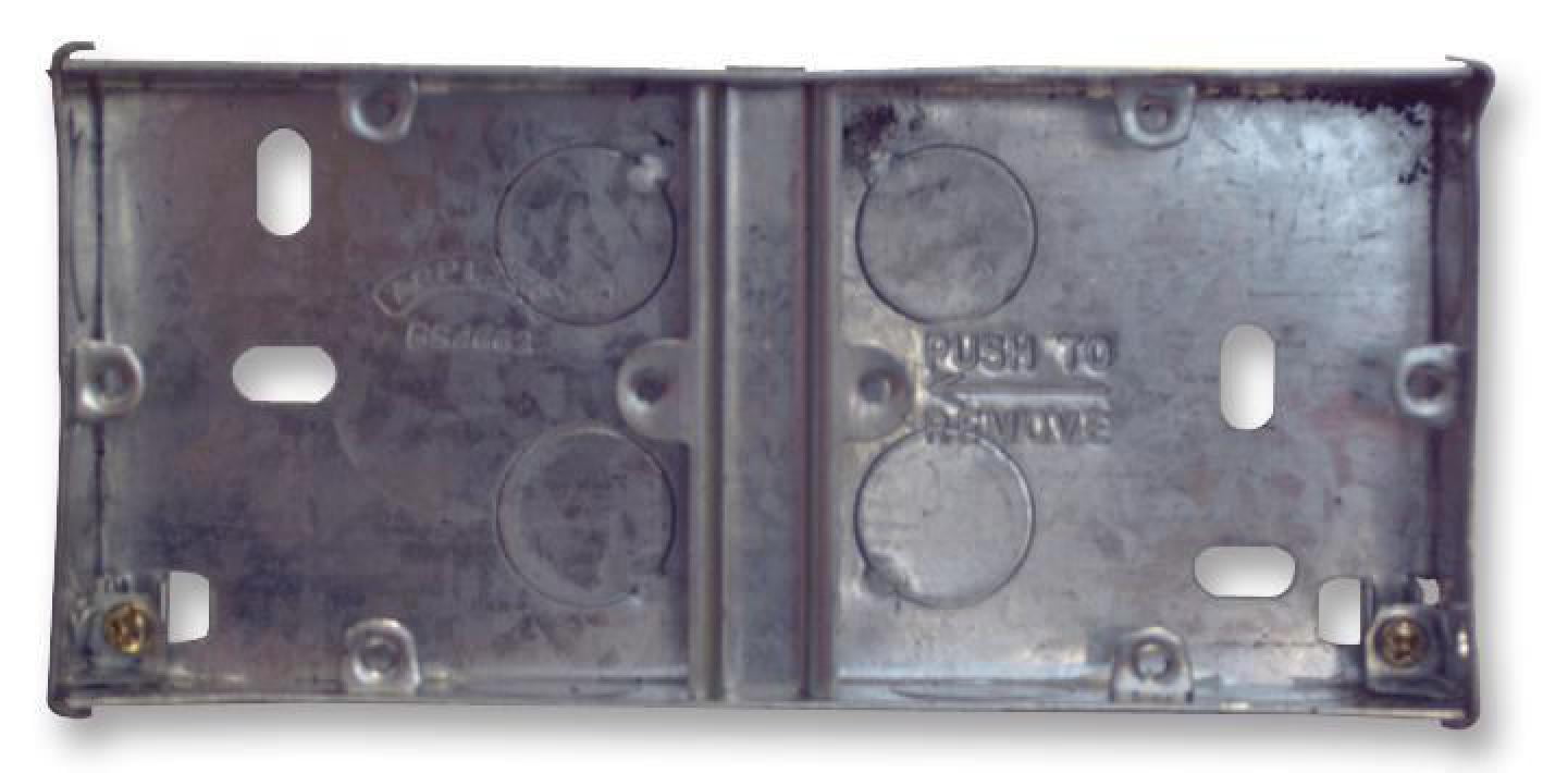 APPLEBY - Dual Flush Steel Back Box, 25mm - Walmart.com