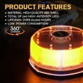 Xprite Amber Sun Beam Series 240 LED High Intensity Strobe and Rotating ...