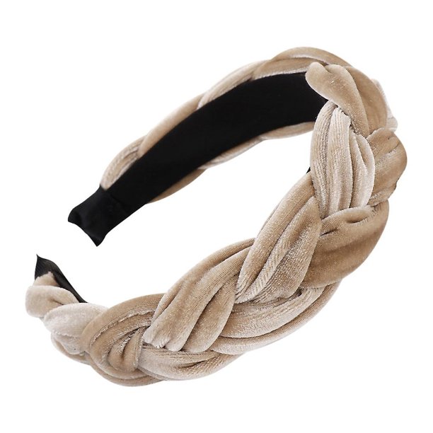 Diadema moderna con trenzas de terciopelo HUOGUO para mujeres y niñas ...