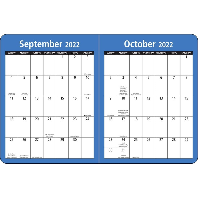 Monthly Calendar September 2022