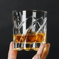 PARACITY Unique Whiskey Glassware Set of 2, Rotatable Old Fashioned ...