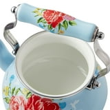 The Pioneer Woman Sweet Rose 2-Quart Blue Enamel on Steel Tea Kettle ...
