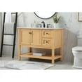 Elegant Decor Metropolis 42" Aluminum MDF Single Bathroom Vanity in ...