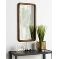Kate and Laurel Pao Modern Rounded Rectangular Wall Mirror, 17 x 32 ...