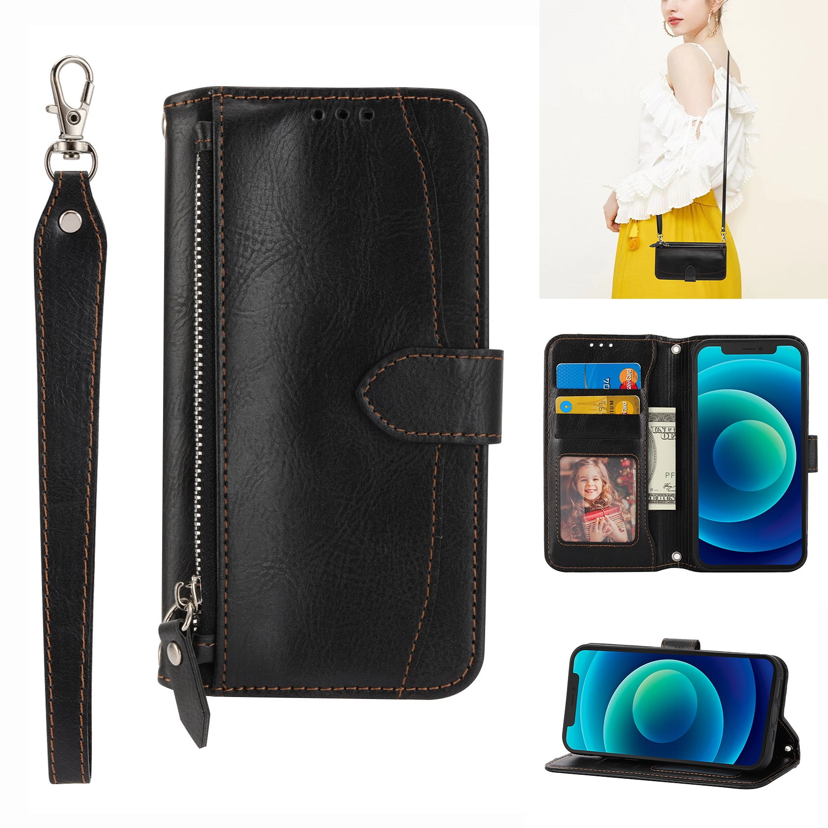 Nalacover Zipper Wallet Case for Samsung Galaxy A53 5G, Detachable ...