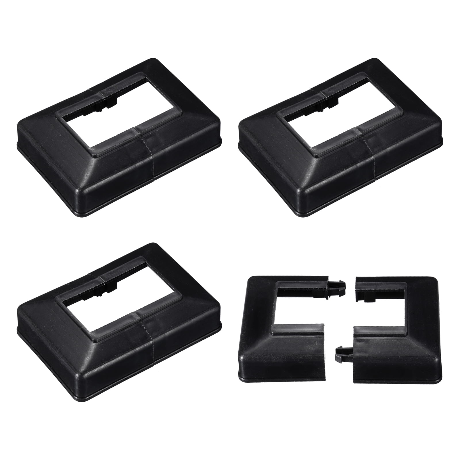 Deck Post Base Cover, 4Pcs Split Style Post Bracket 61x31mm/2.4x1.22 ...
