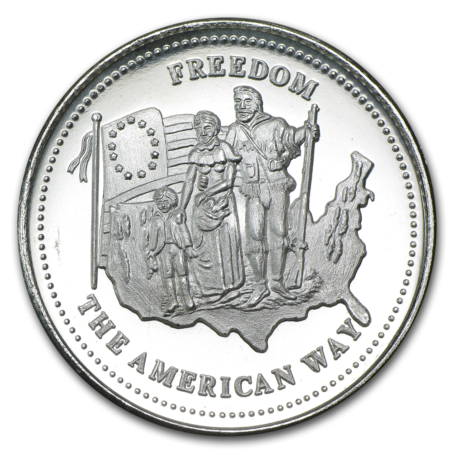 Johnson Matthey Freedom Silver Round - 1 oz in Nepal at NPR 16777 ...