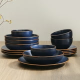 Stone Lain Brasa 16-Piece Dinnerware Set Stoneware, Blue - Walmart.com