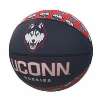 Logo Brands 226-91MR-1 UConn Repeating Logo Mini-Size Rubber Basketball ...