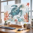Coastal Turtle Elastic Indoor TV Cover 40" Dust Protector, Stretch ...