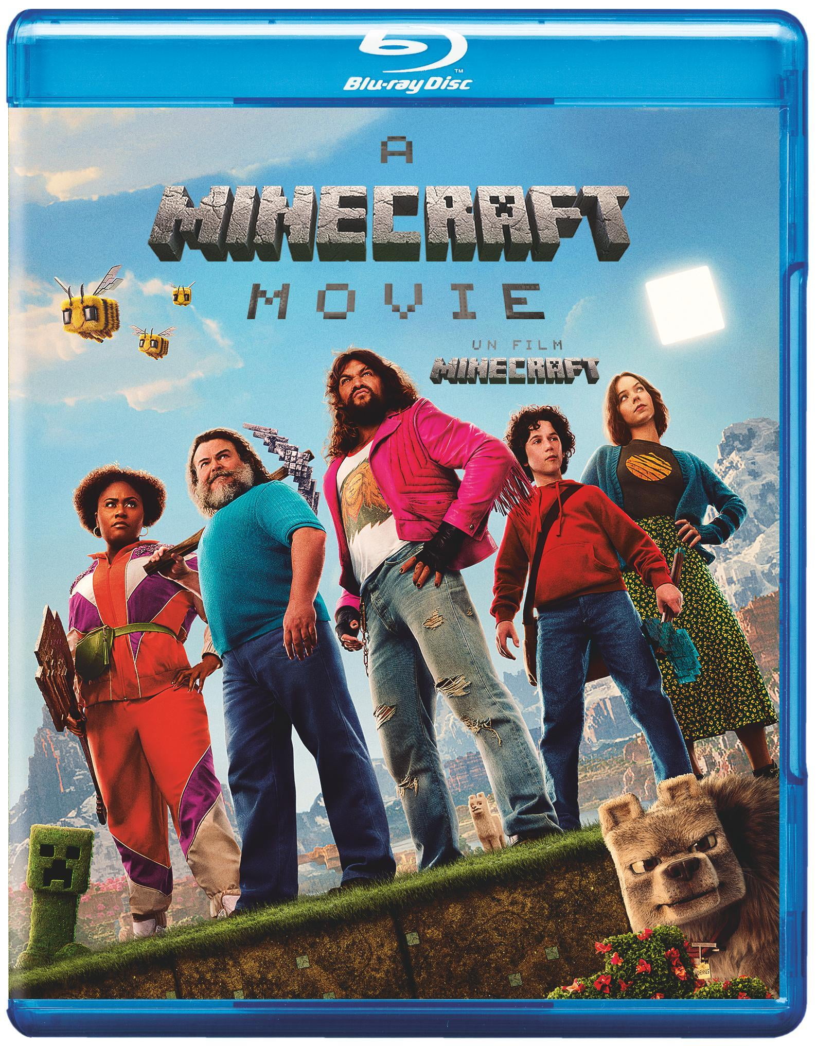 Warner Bros. A Minecraft Movie (Blu-ray), starring Jack Black and Jason Momoa [2025], A ...