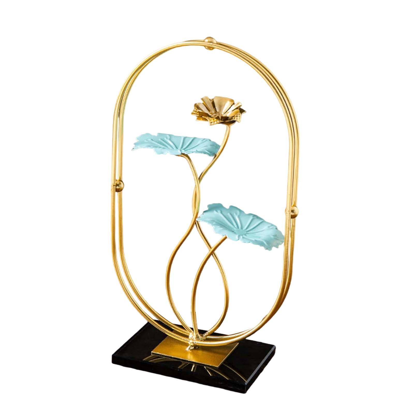 Leaves Statue Creative Metal Leaf Sculpture for Festivals Holidays ...