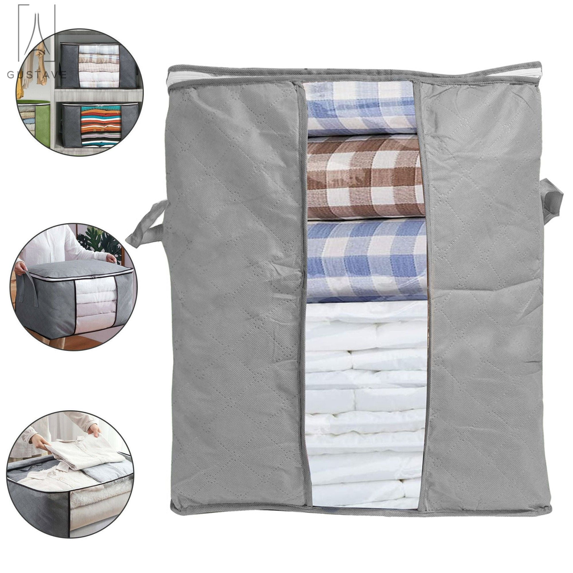 Gustave Foldable Clothes Storage Bags Large Capacity Non-woven Anti ...