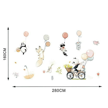Wall Stickers For Children Balloons Bunny Animal Wall Stickers For Kids ...