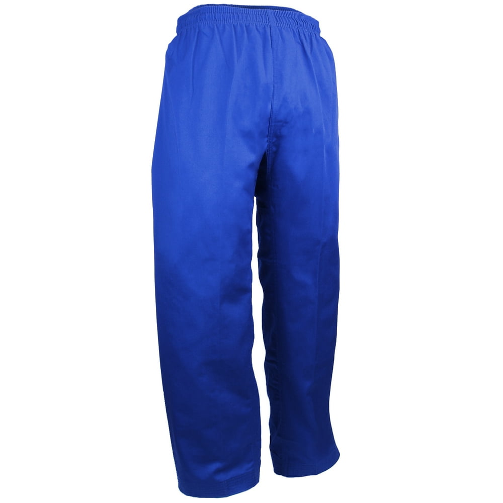 NEW Karate Taekwondo PANTS Martial Arts Uniform Blue Gi Pants - Walmart ...